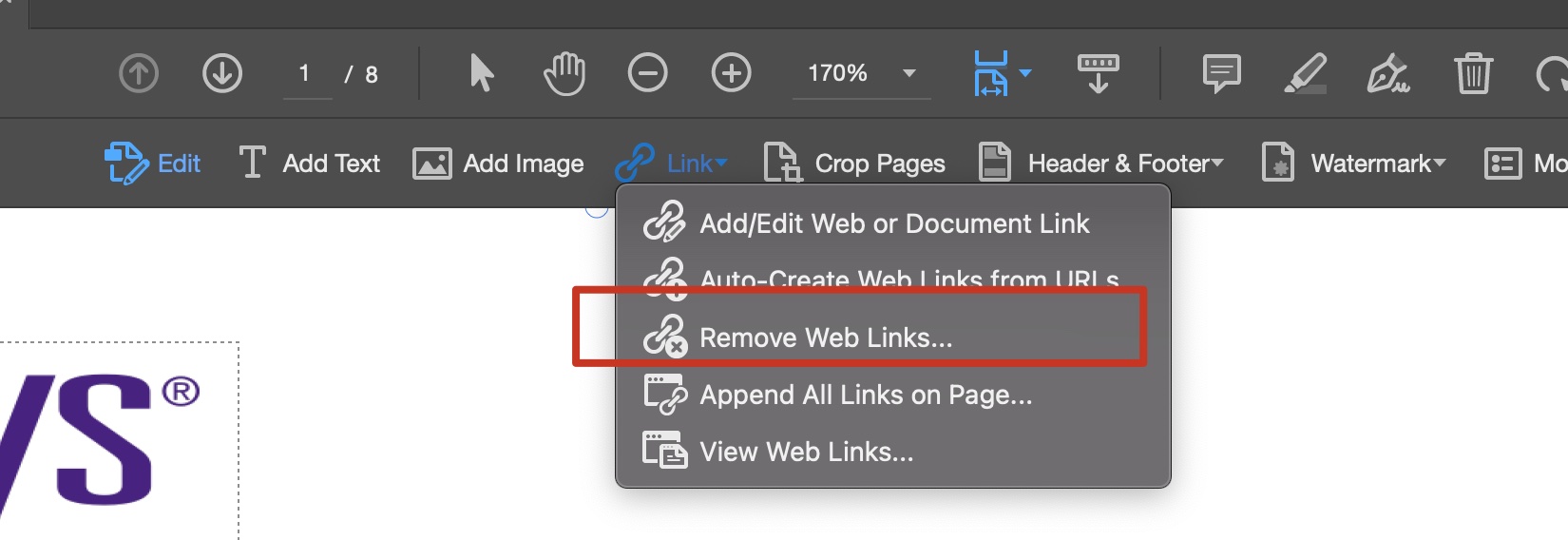 Adobe Acrobat Reader Shows Rectangles around Links in Blackduck Risk ...