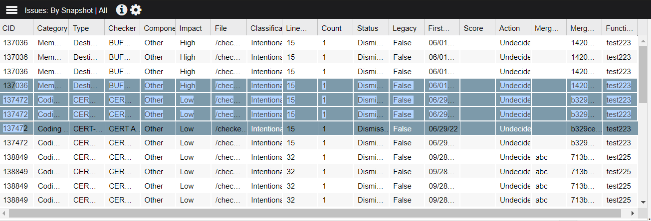 Coverity Connect Shows Unusual “Highlights” when Triaging Multiple ...