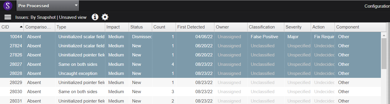 Coverity Connect Shows Unusual “Highlights” when Triaging Multiple ...