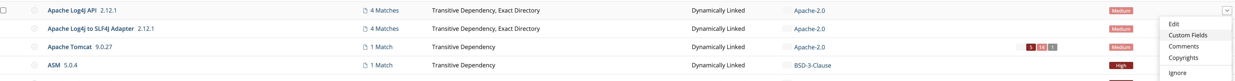 Blackduck: Change Origin for a component in the BOM