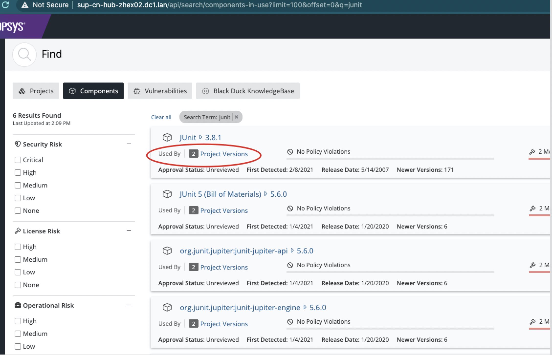 How to figure out where does a detected component/vulnerability come ...