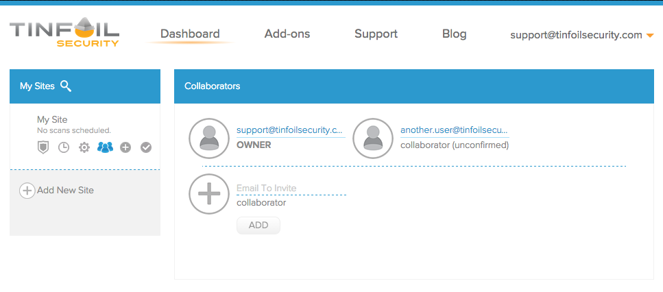 Tinfoil Security: Collaborating