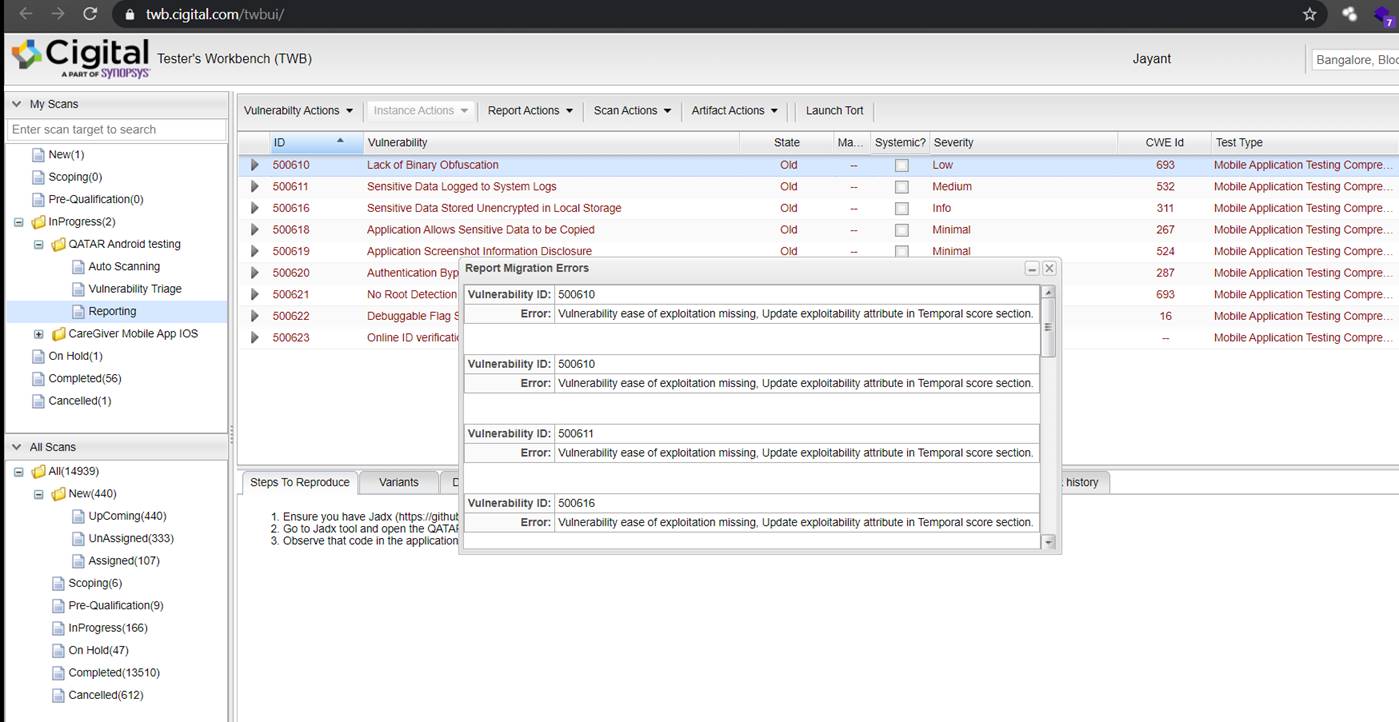 How To Solve Validation Errors On Uploading Report To Cedar