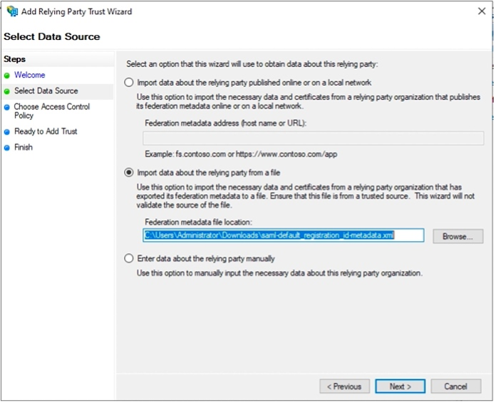 Coverity SAML integration with ADFS