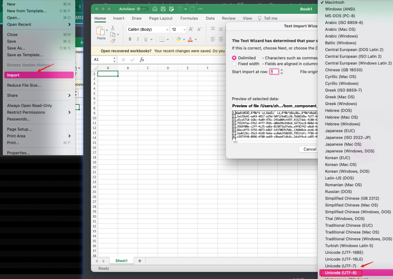Blackduck generated csv reports have garbled code problem