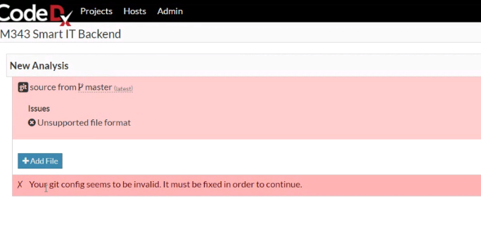 Code Dx: uikit analysis failure