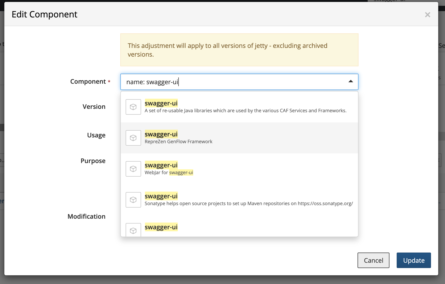 Utilizing Tags for Searching Components within Black Duck Hub