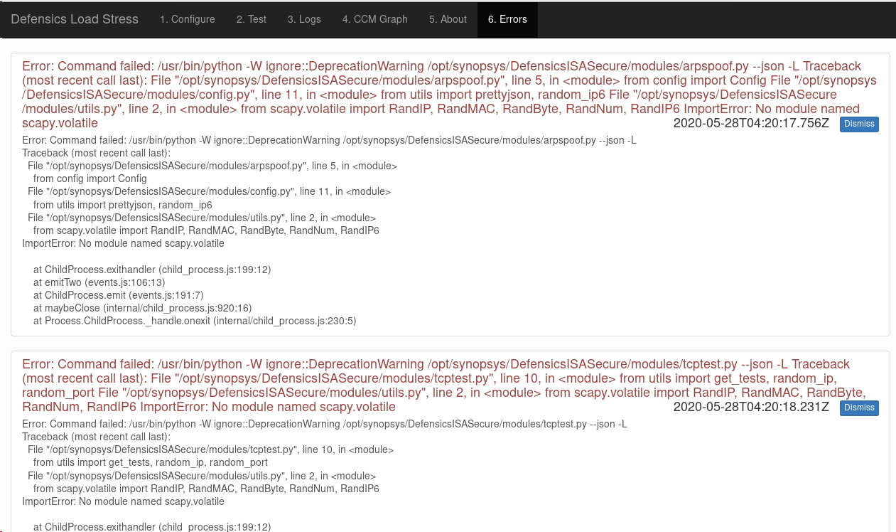 Python Script Error In Gui Of Isasecure Load Tester 2