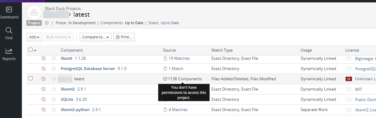 Why project includes other BD project?