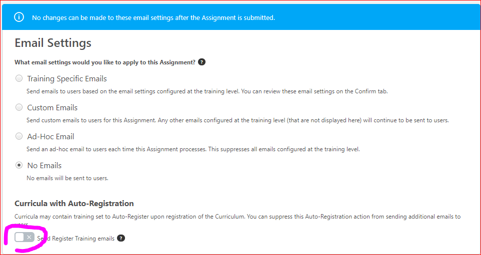 synopsys.csod - Learning Assignment Send Register Training Emails Set ...