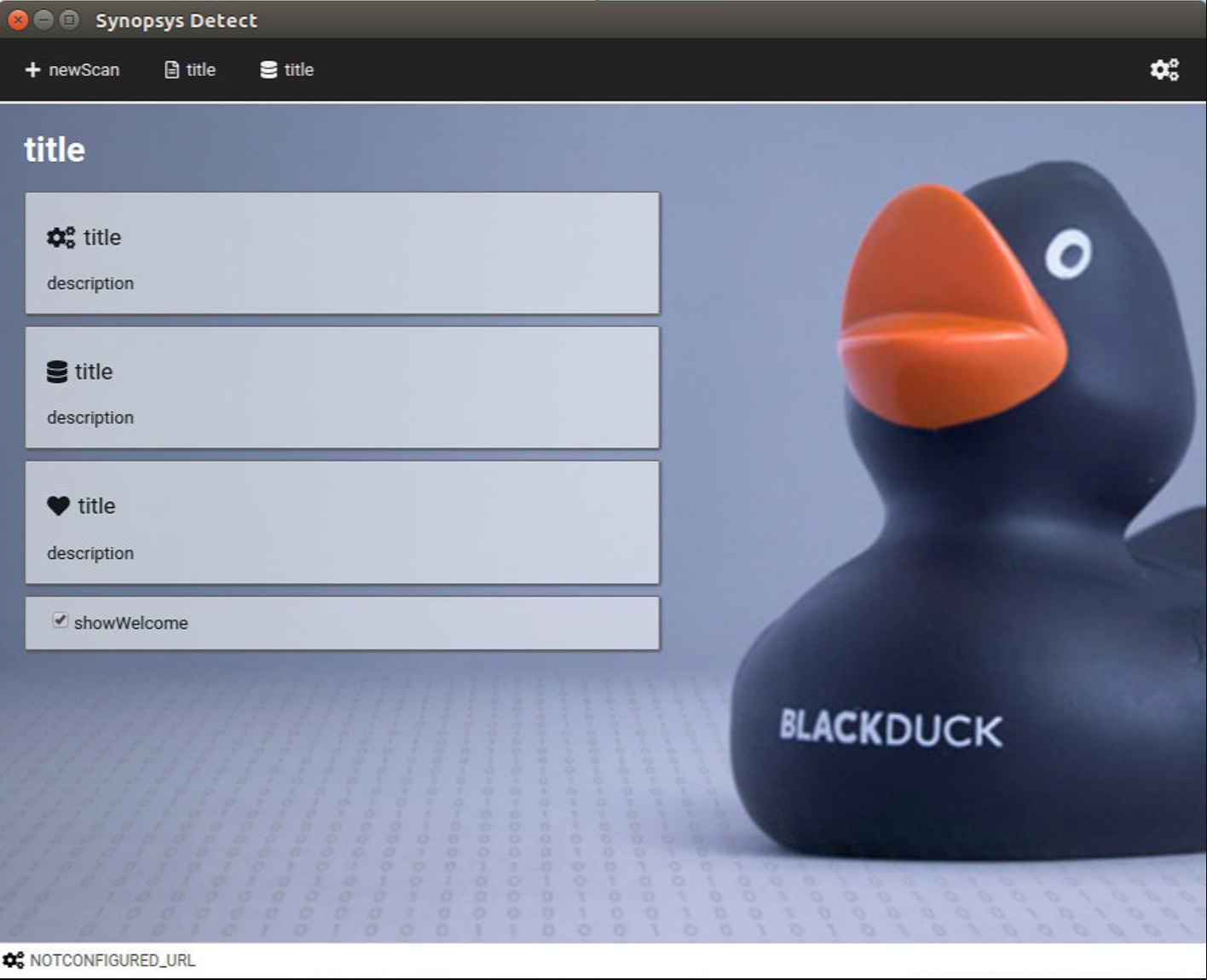 There are many improper words on the Synopsys Detect Desktop