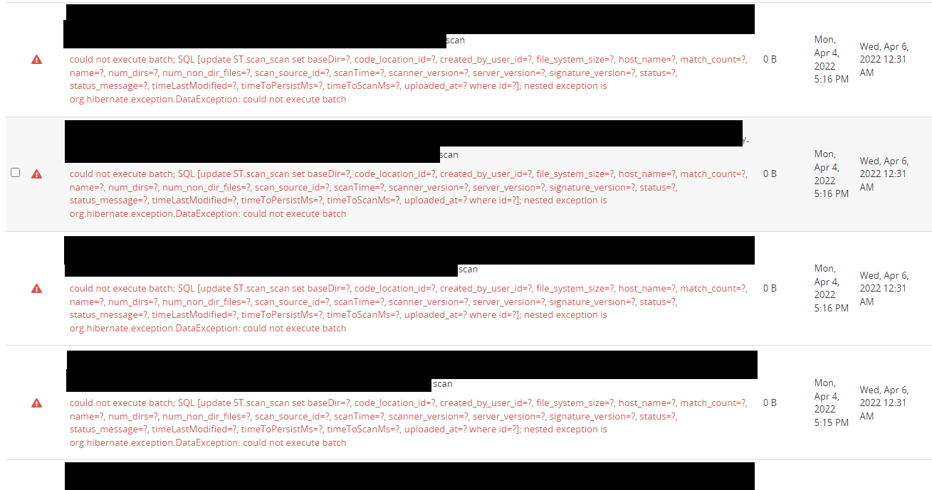 Detect generated very long scan name causing scan errors