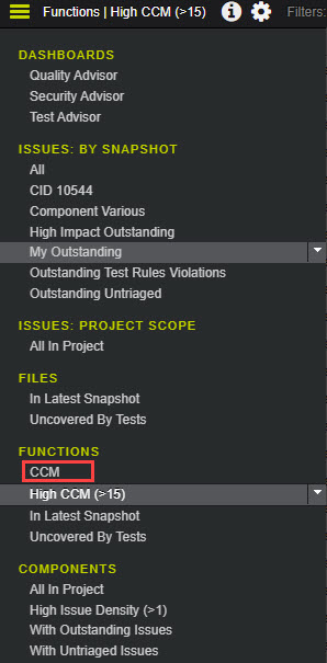 How to export a report about High CCM issues from Coverity Connect ...