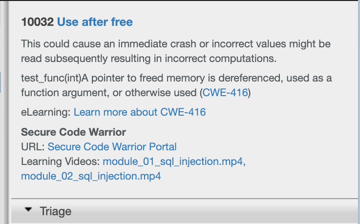 Coverity Integration with Secure Code Warrior