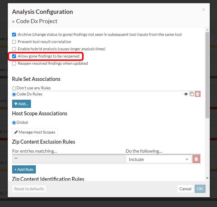 SRM (Code Dx) Finding Lifecycle