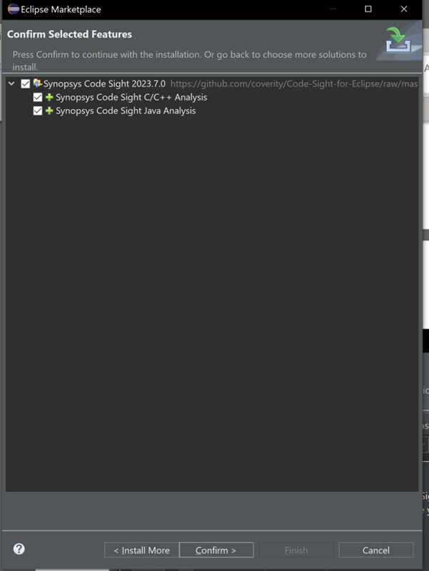 How to install or update or uninstall CodeSight from Eclipse Marketplace?