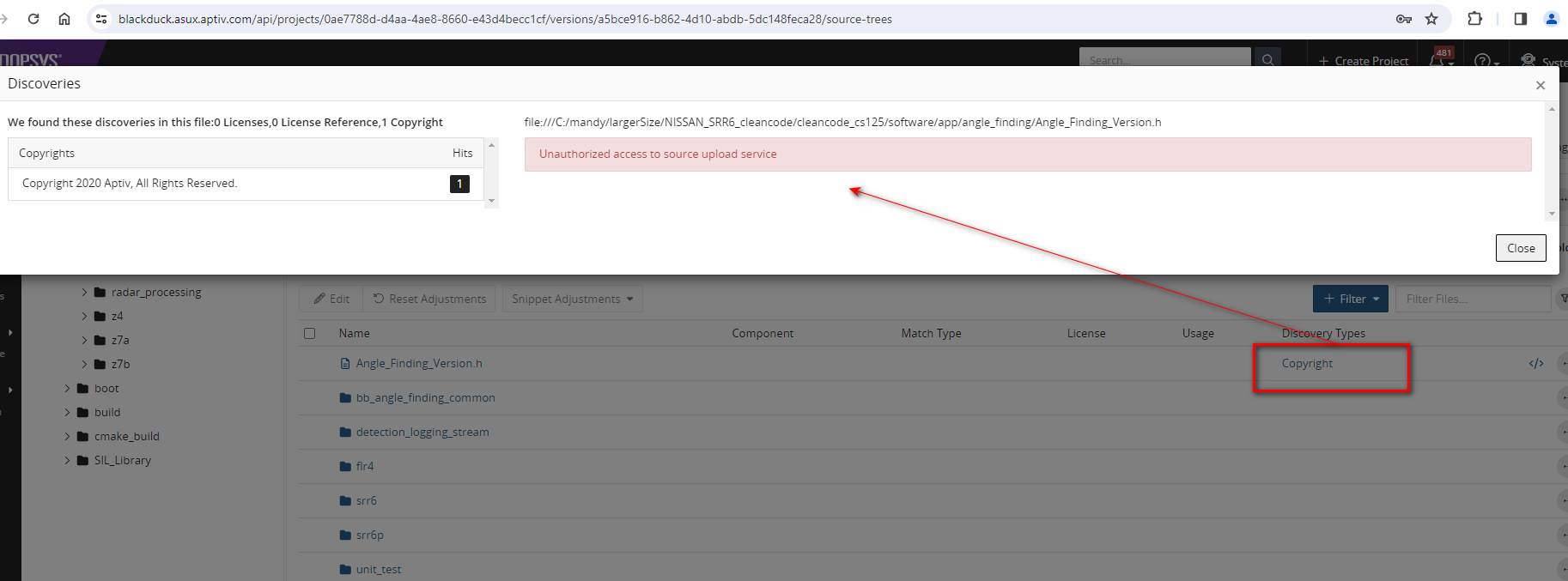Error When Attempting To Access Source View Of Code Unauthorized Access To Source Upload Service
