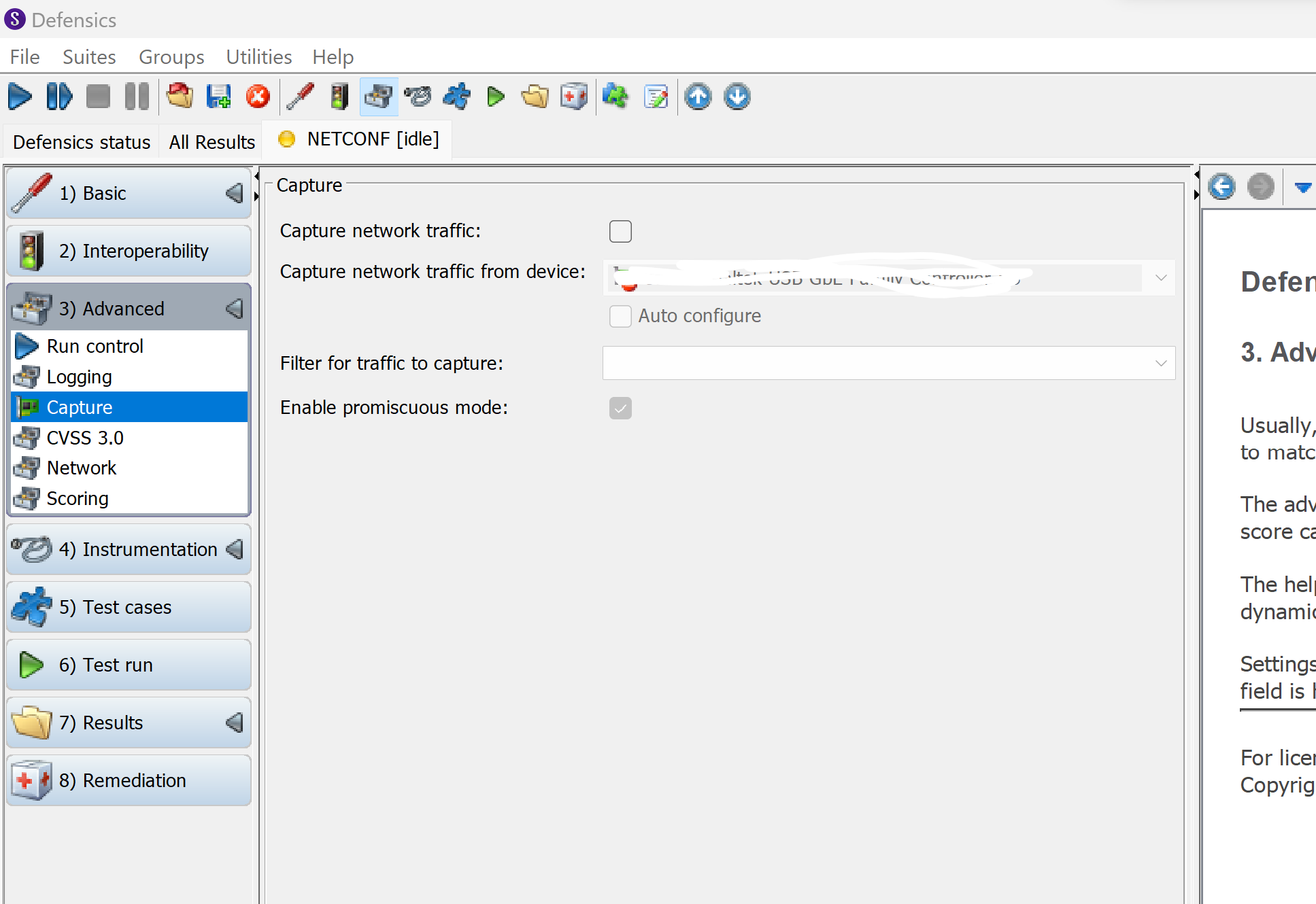 How to Enable Packet capture mode in Defensics