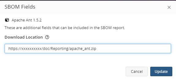 How to export copyrightText and downloadLocation In SPDX SBOM reports