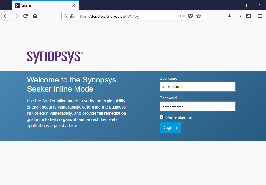 Seeker Installation and Initial Setup