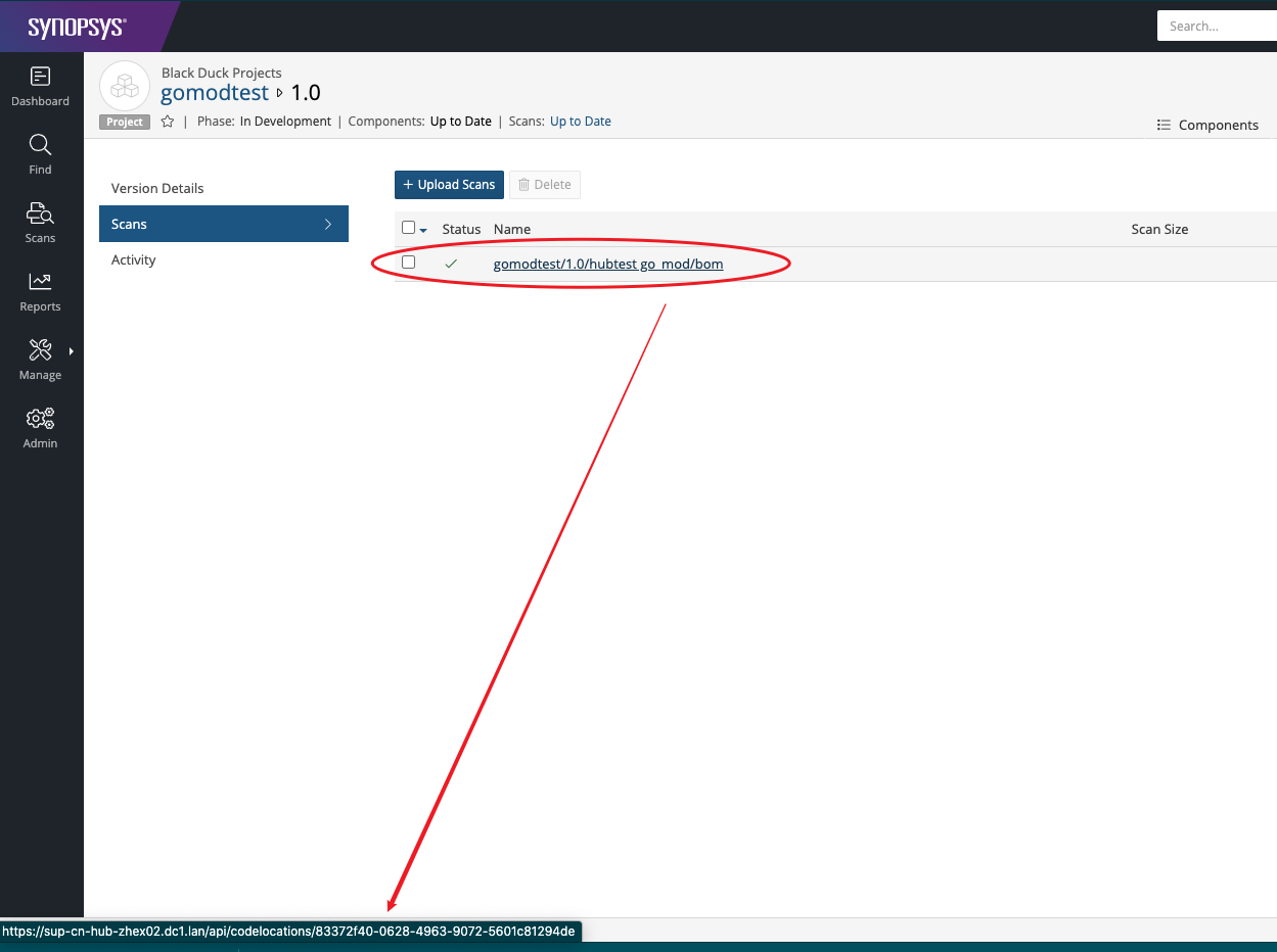 Which is the API for detecting scan completion?