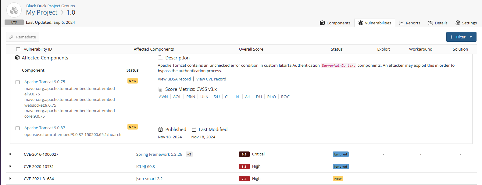 Black Duck SCA 2024.10 New Features