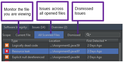 Finding and Fixing issues with Code Sight