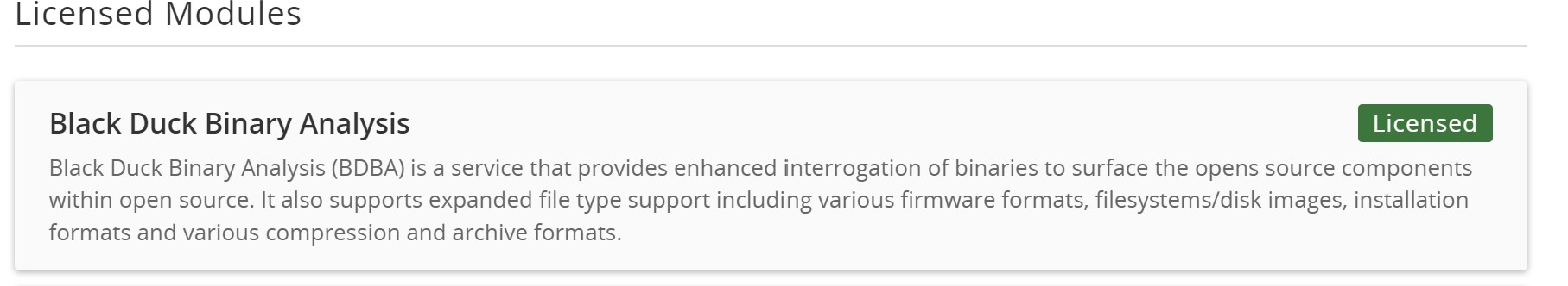 Binary Scan not coming in Black Duck Detect GUI