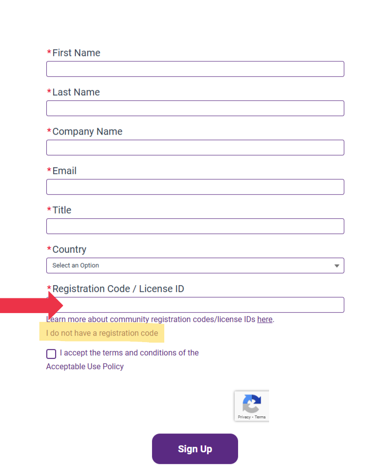 Community Registration Guide