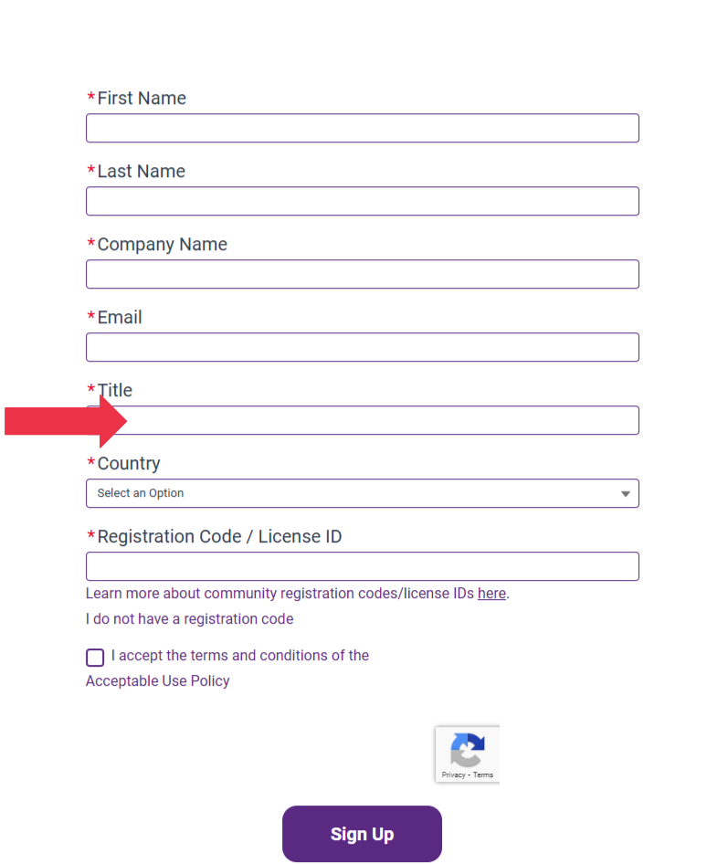 Community Registration Guide