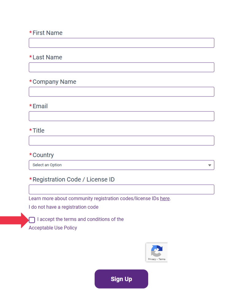 Community Registration Guide