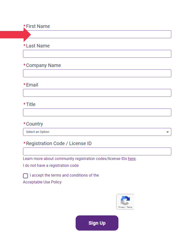 Community Registration Guide