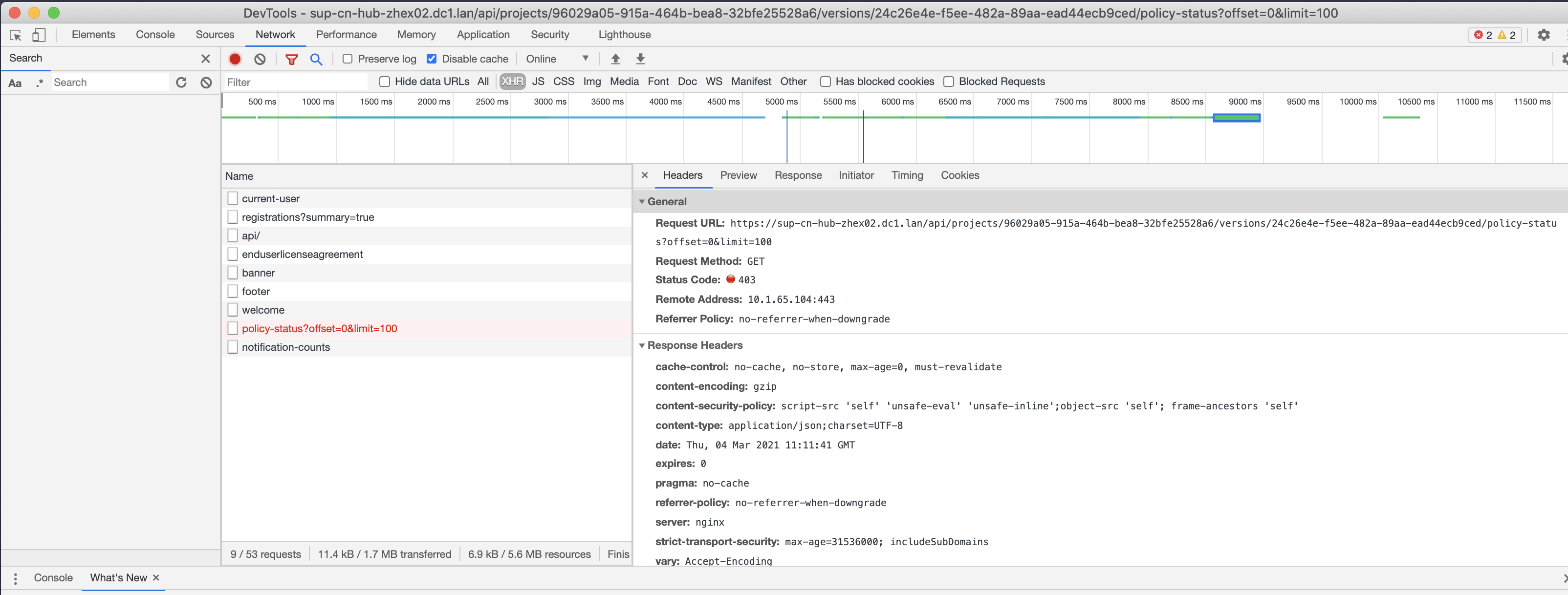 .Detect Scan problem (code 11 - FAILURE_BLACKDUCK_FEATURE_ERROR, 403 ...