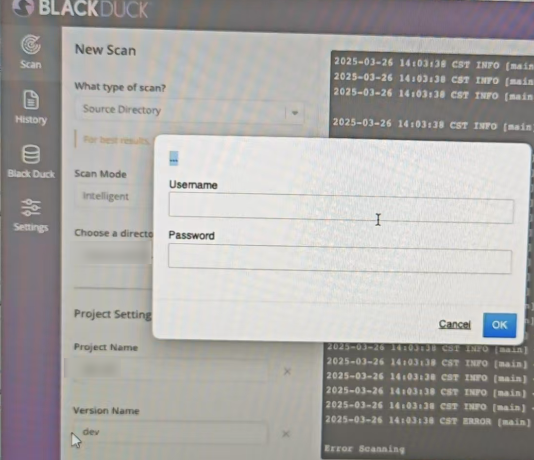 Why does Detect Desktop prompt for username password?